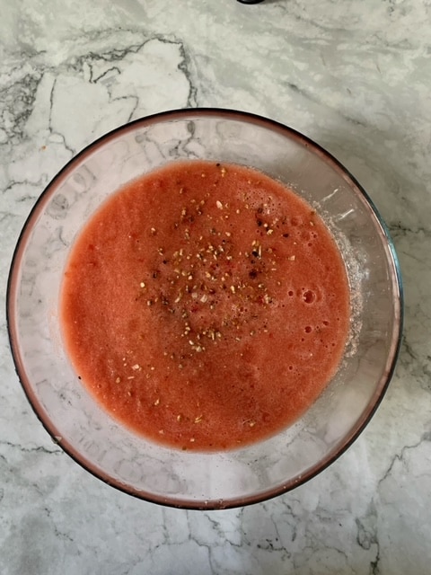 Gazpacho de Sandía - Recetas fáciles y caseras