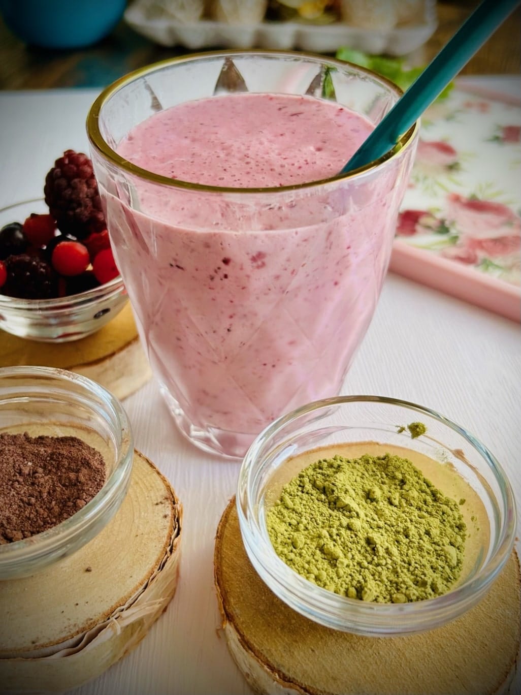 Batido de Frutos Rojos - Receta refrescante y deliciosa.